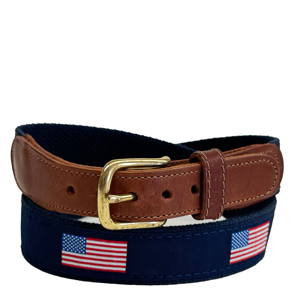 American Flag Nautical Belt from Preston Leather: Prestons