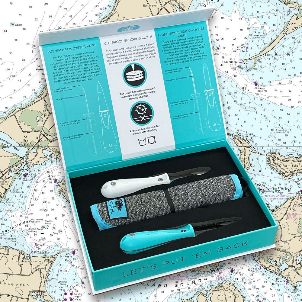 The Shucker's Bundle Oyster Knife Set from Toadfish: Prestons