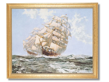 Famous Tea Race of Ariel & Taeping On Canvas-Framed 28"x34": Prestons