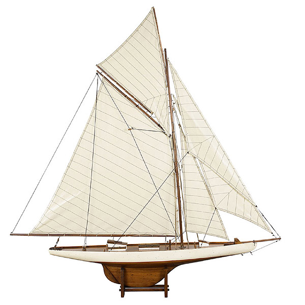Large Ship Model of Racing Sloop Columbia